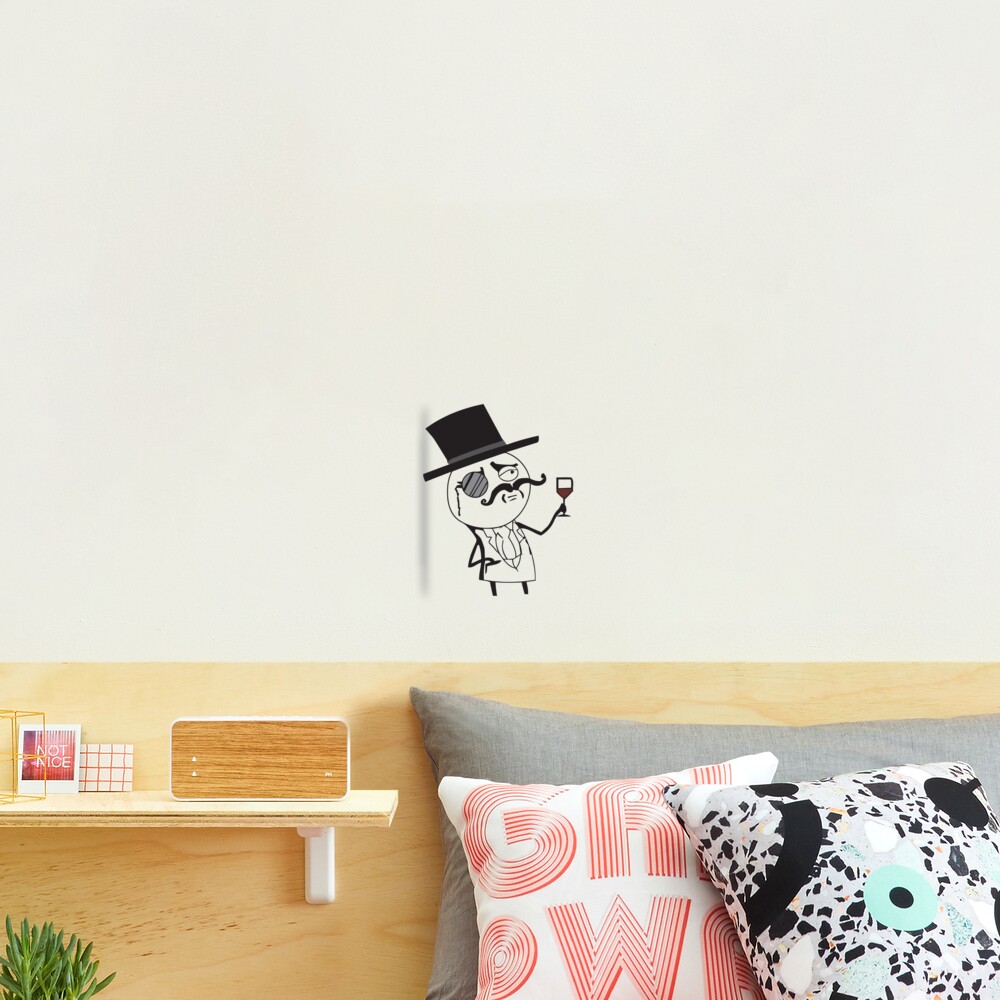 Lámina fotográfica «Monóculo meme para camisas de color claro» de ...