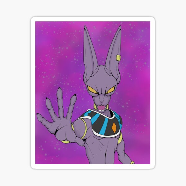 "Beerus Dragon Ball Z" Sticker for Sale by Blood-Red-Merch | Redbubble