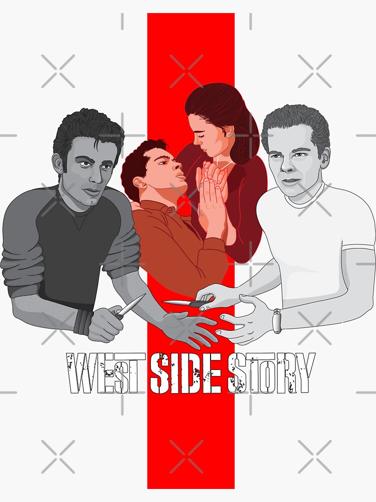 "Dancing on the West Side" Sticker for Sale by DCdesign | Redbubble