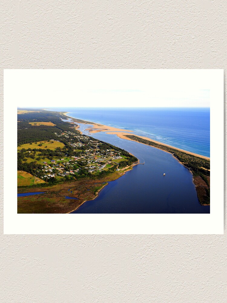 "Marlo .Vic. East Gippsland View of Snowy River Entrance" Art Print by ...
