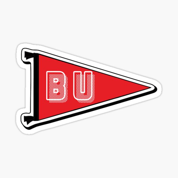 "BU Pennant Flag" Sticker for Sale by ninablair | Redbubble