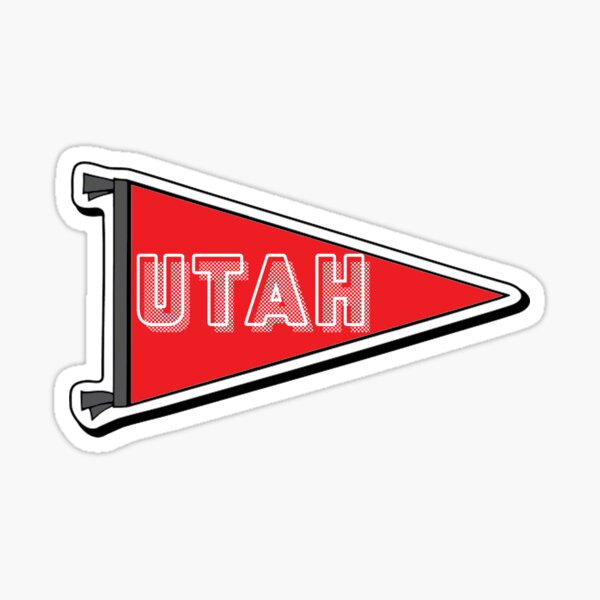 "Utah Pennant Flag" Sticker for Sale by ninablair | Redbubble