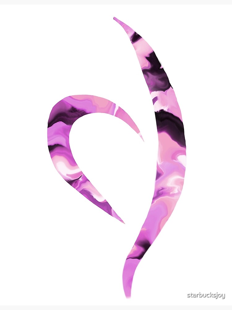 Lámina fotográfica «Símbolo de Neda veteado rosa» de starbucksjoy ...