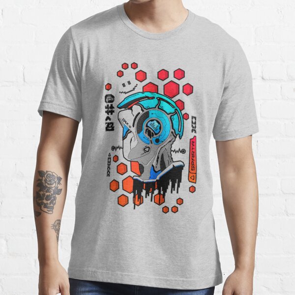 "Spartan Punk Robot" T-shirt for Sale by ChrisMartellCMX | Redbubble ...