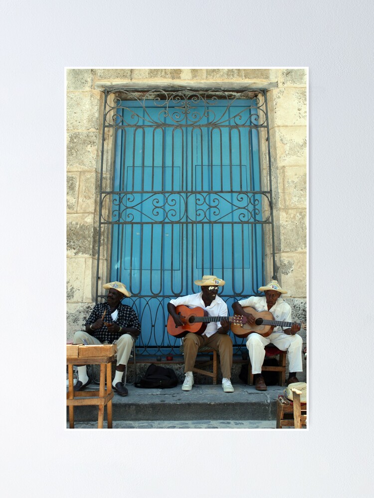 "Havana musicians, the 'Los Mambises' band in Cuba." Poster by ...