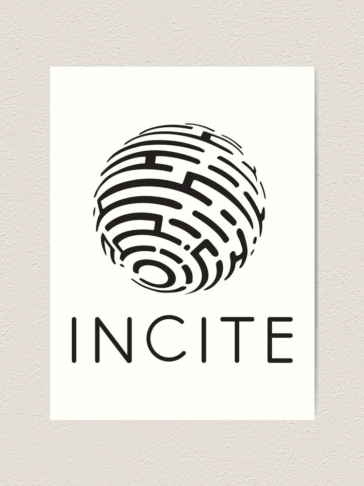 "INCITE LOGO " Art Print for Sale by nerd-girl-art | Redbubble
