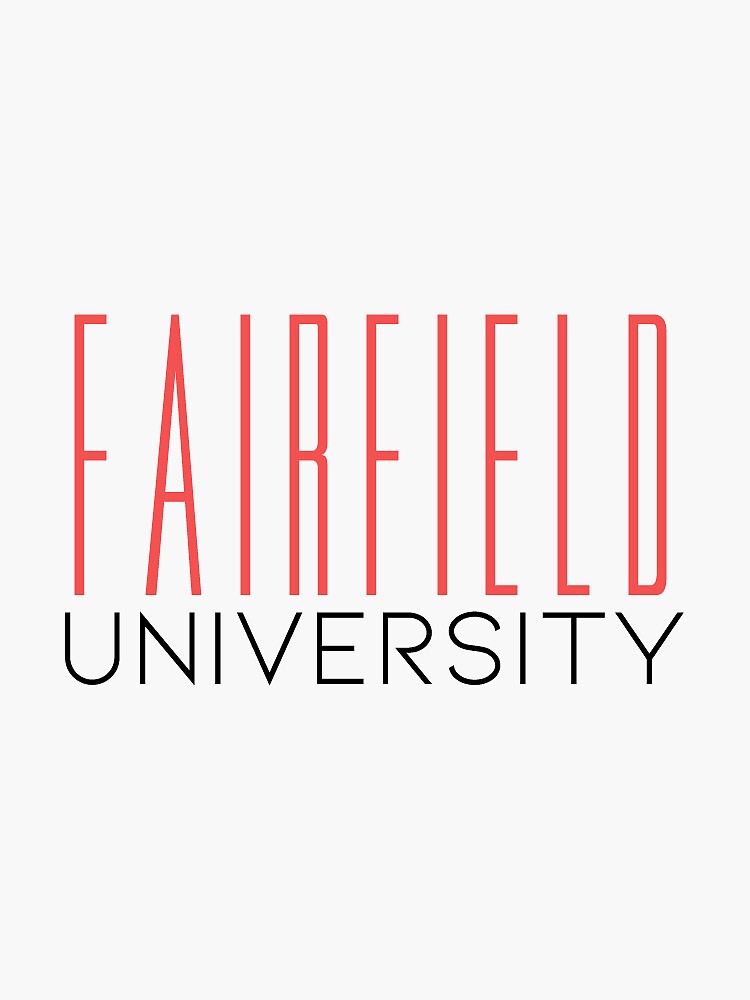 "Fairfield University " Sticker by designsbylivxo | Redbubble