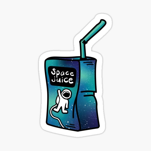"Space Juice" Sticker by gracehubrig | Redbubble