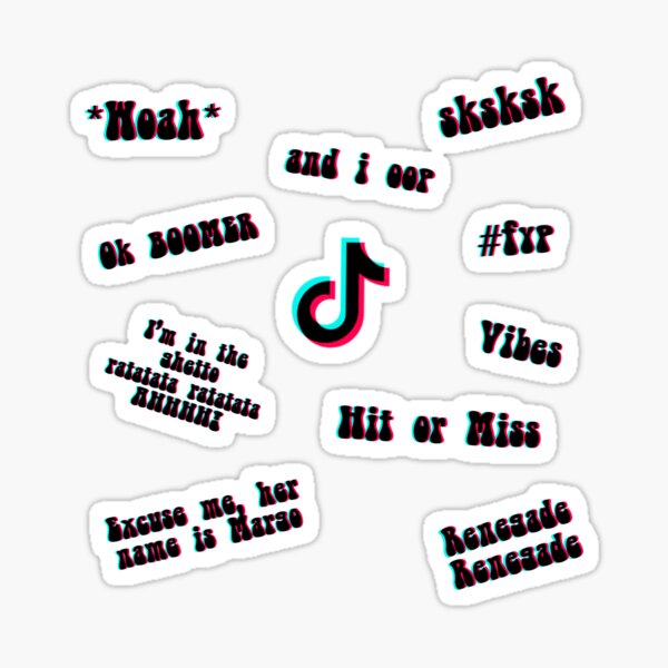 "TikTok Pack" Sticker for Sale by Mr-Biggs | Redbubble