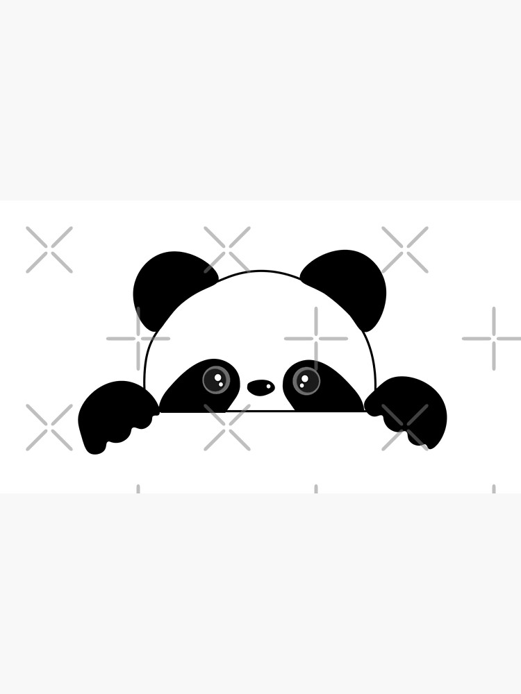 "Cute Peeking Panda " Poster for Sale by heartfeltarts93 | Redbubble