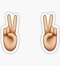 Peace Out Emoji: Stickers | Redbubble