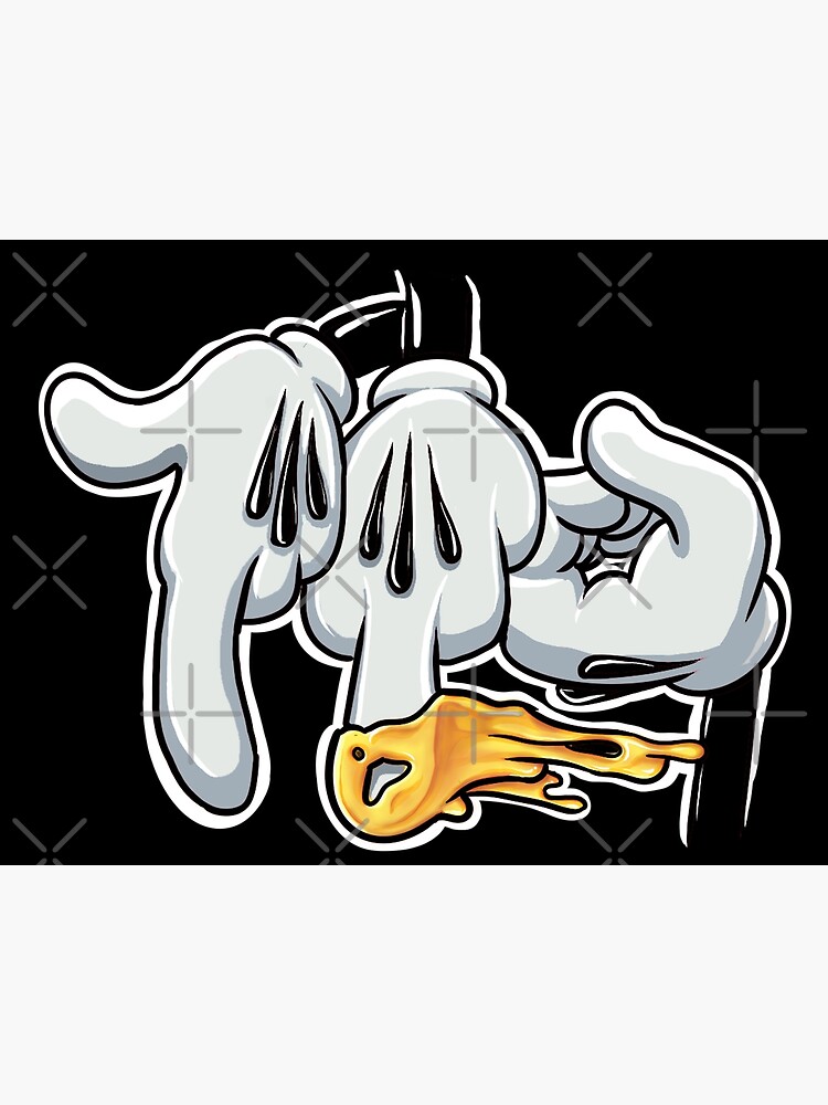 "710/OIL Dab Hands Ambigram" Art Print by iblazearte | Redbubble