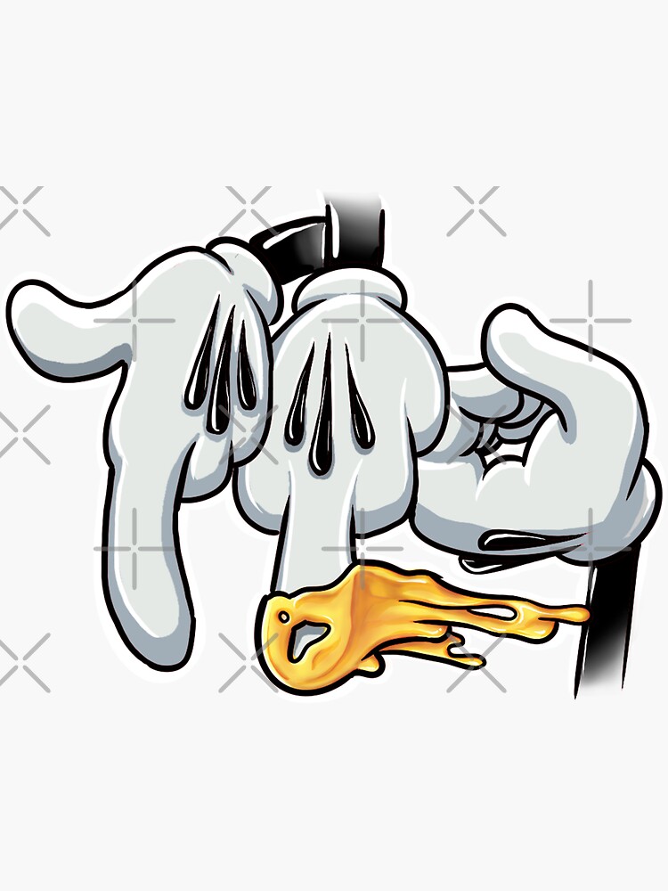 "710/OIL Dab Hands Ambigram" Sticker for Sale by iblazearte | Redbubble