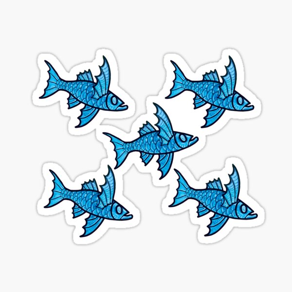 "Fishes" Sticker by Woodfordia | Redbubble