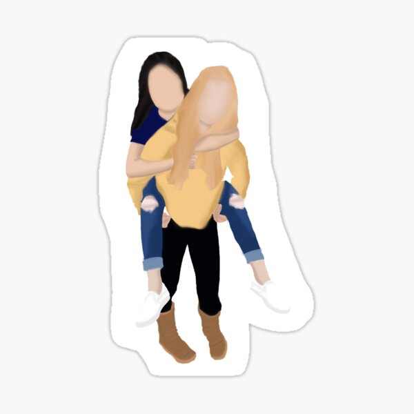 "Two Best Friends" Sticker by IvyEE | Redbubble