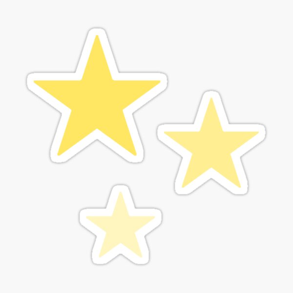 "Yellow Stars Sticker Pack" Sticker for Sale by consart | Redbubble