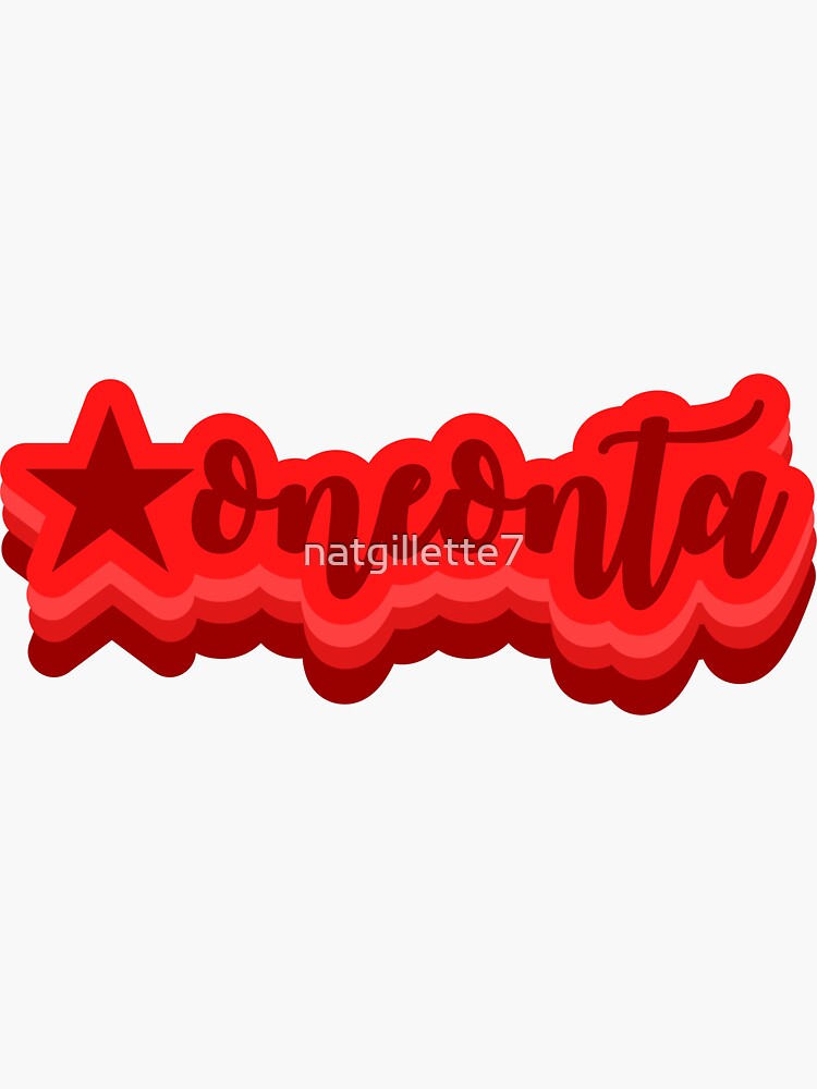 "Oneonta" Sticker by natgillette7 | Redbubble