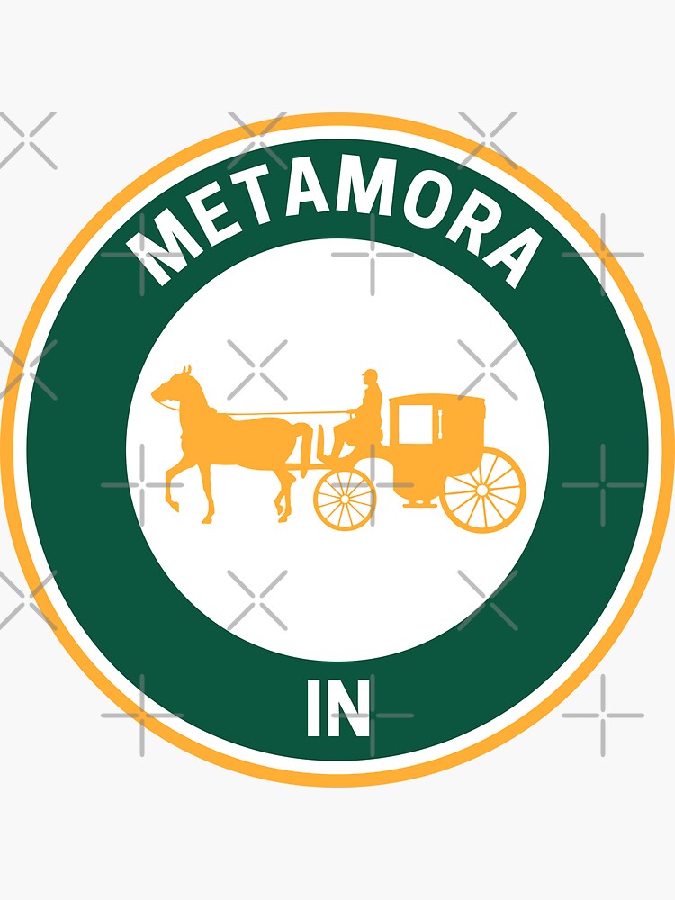 "Vintage Metamora Indiana" Sticker for Sale by fearcity | Redbubble