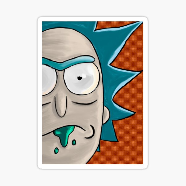 "Rick" Sticker for Sale by BrokenBeanie | Redbubble