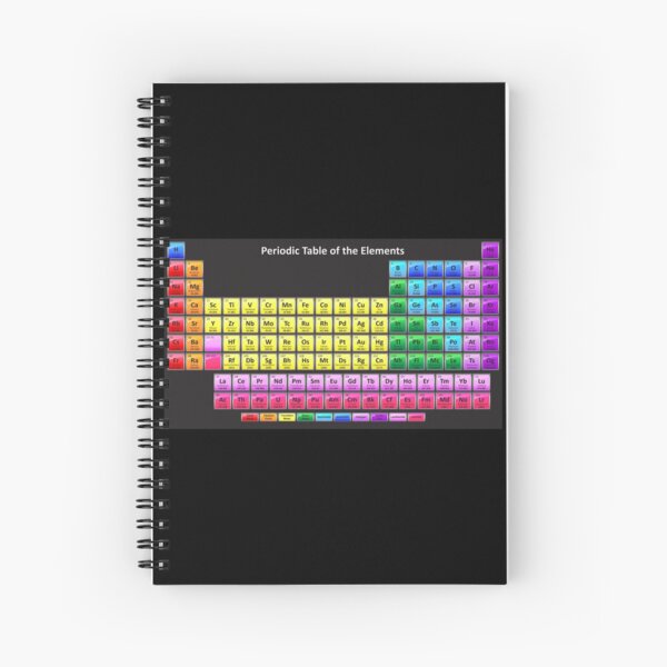 "Periodic Table of the Elements" Spiral Notebook by Kenobass | Redbubble