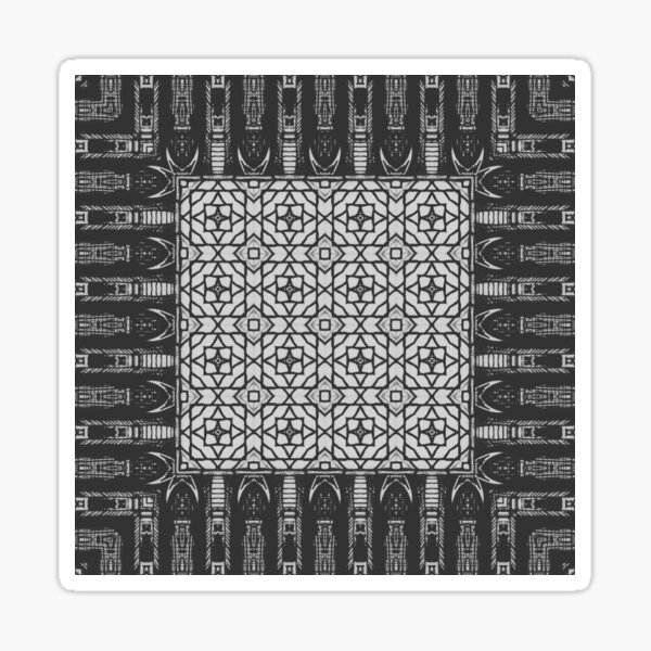 "BnW marker Pattern from Building structures - (kal02101)" Sticker by ...