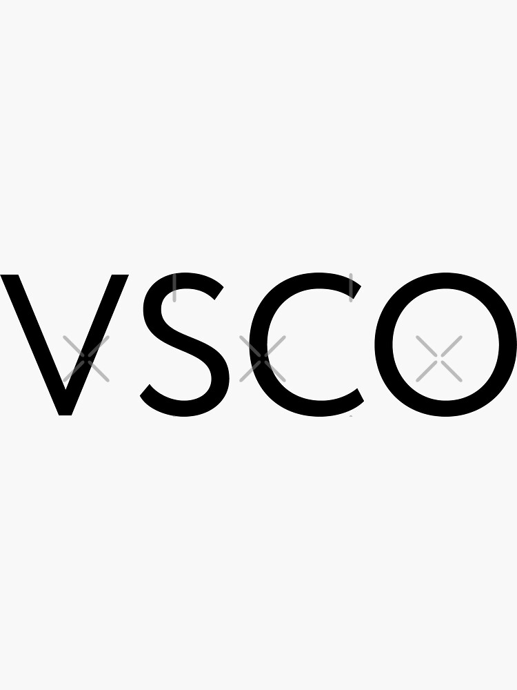 "VSCO" Sticker for Sale by nobody754 | Redbubble