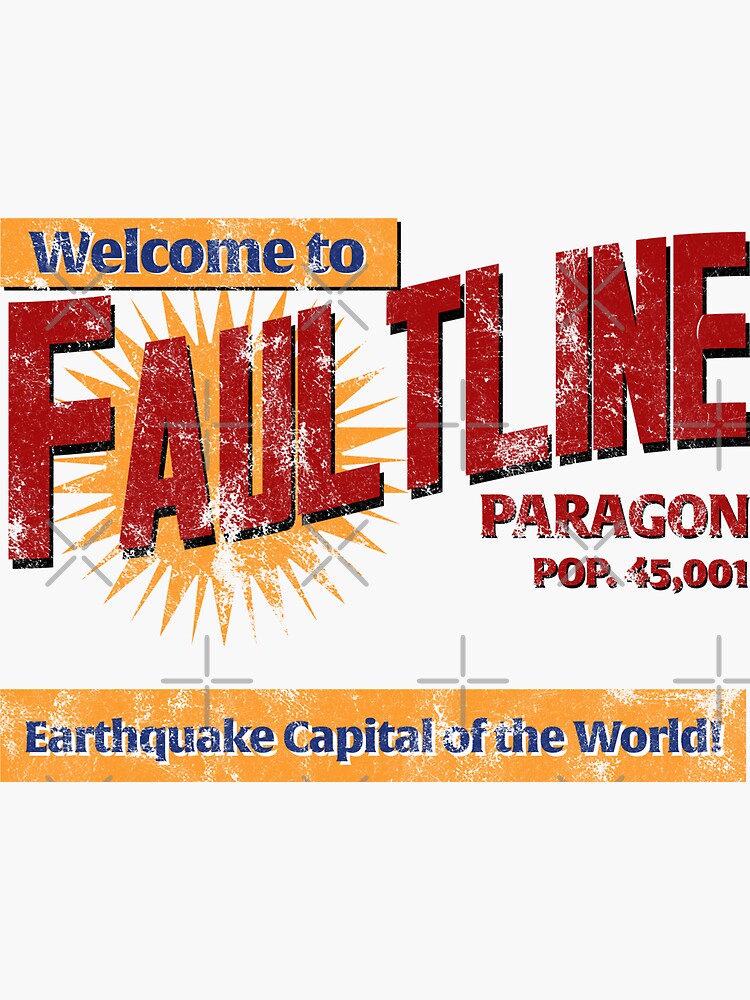 "Faultline" Sticker by psygon | Redbubble
