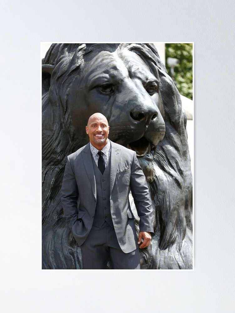 "dwayne johnson" Poster by tahta | Redbubble