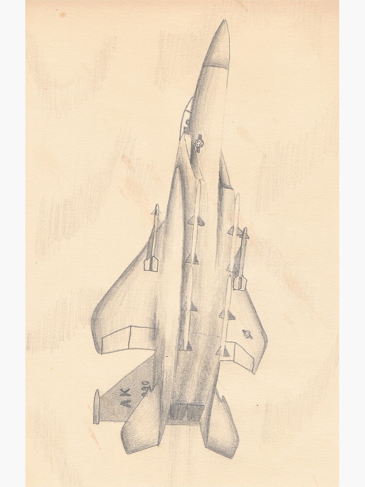 "McDonnell Douglas F-15 Eagle Drawing" Poster by Kenobass | Redbubble