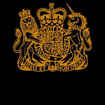 " Elizabeth II Royal Coat of Arms Emblem " Sticker for Sale by ...