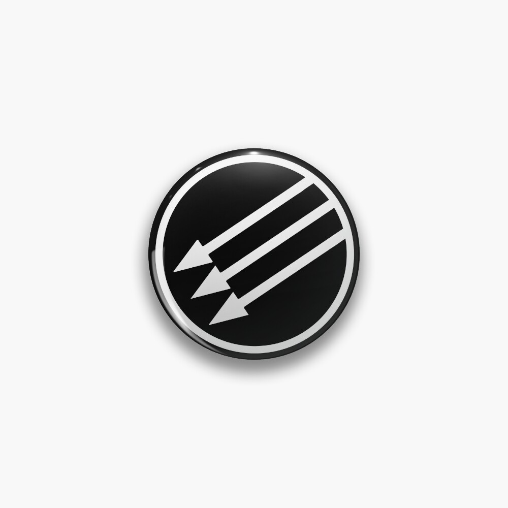 "Three Arrows - Anti Fascist" Pin for Sale by Komandor-szep | Redbubble
