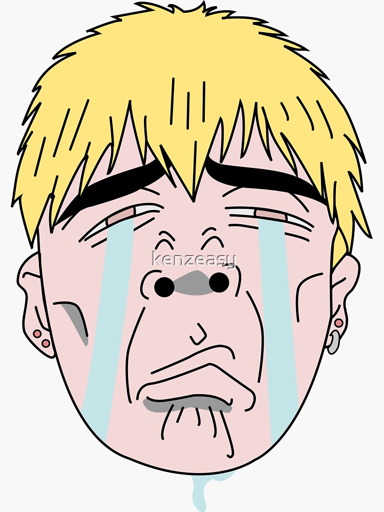 "Onizuka Crying" Sticker by kenzeasy | Redbubble