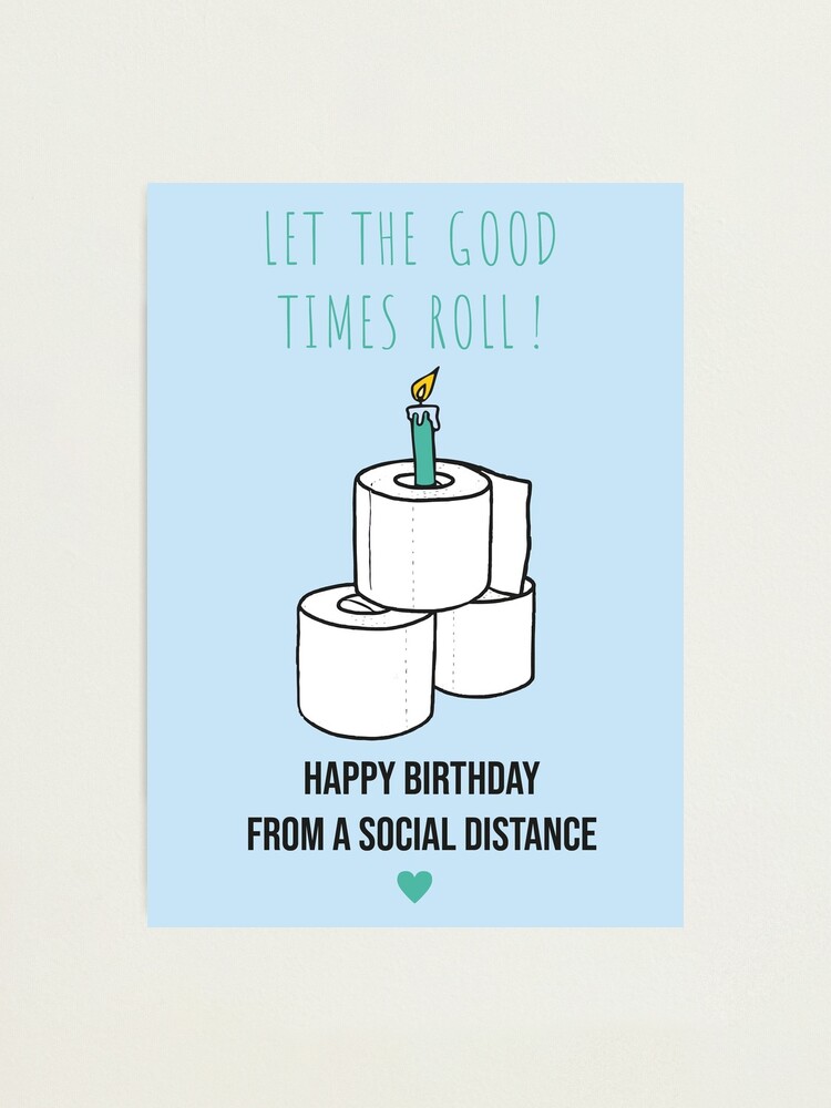 "Social Distancing Card, Coronavirus Greeting Card, Corona Birthday In ...