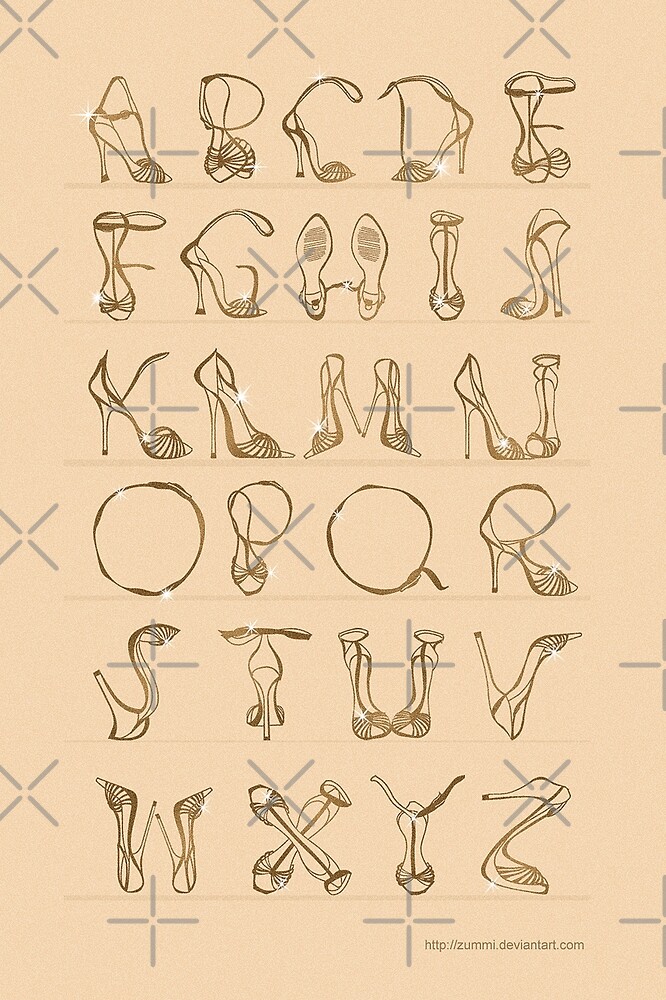 "Shoes alphabet!" by zummi | Redbubble