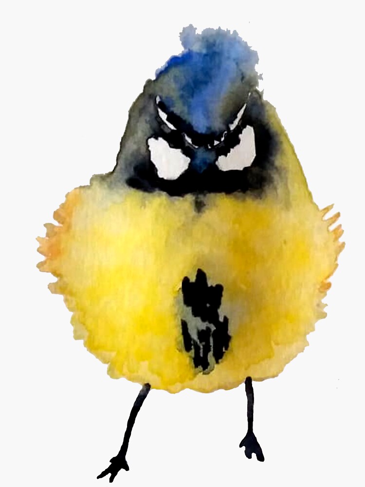 "A blue crown" Sticker by Refletsirises | Redbubble