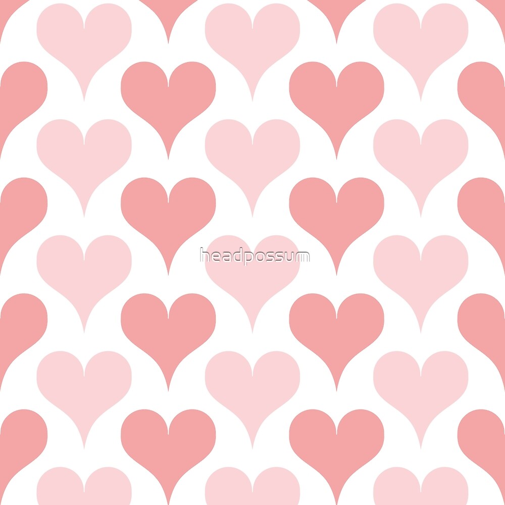 "Blushing Hearts" by headpossum | Redbubble