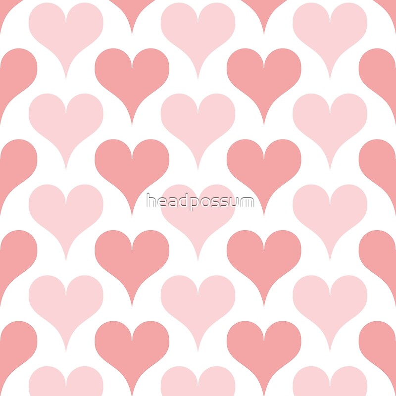 "Blushing Hearts" by headpossum | Redbubble