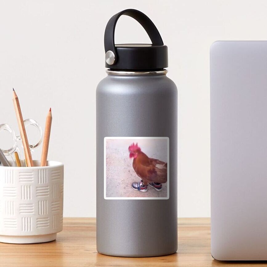 "cool chicken" Sticker for Sale by Poniamy | Redbubble