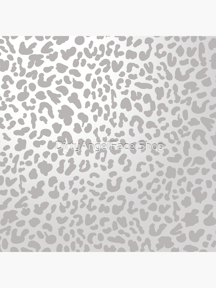 "Silver Leopard Print" Throw Pillow by Quote-Girl | Redbubble