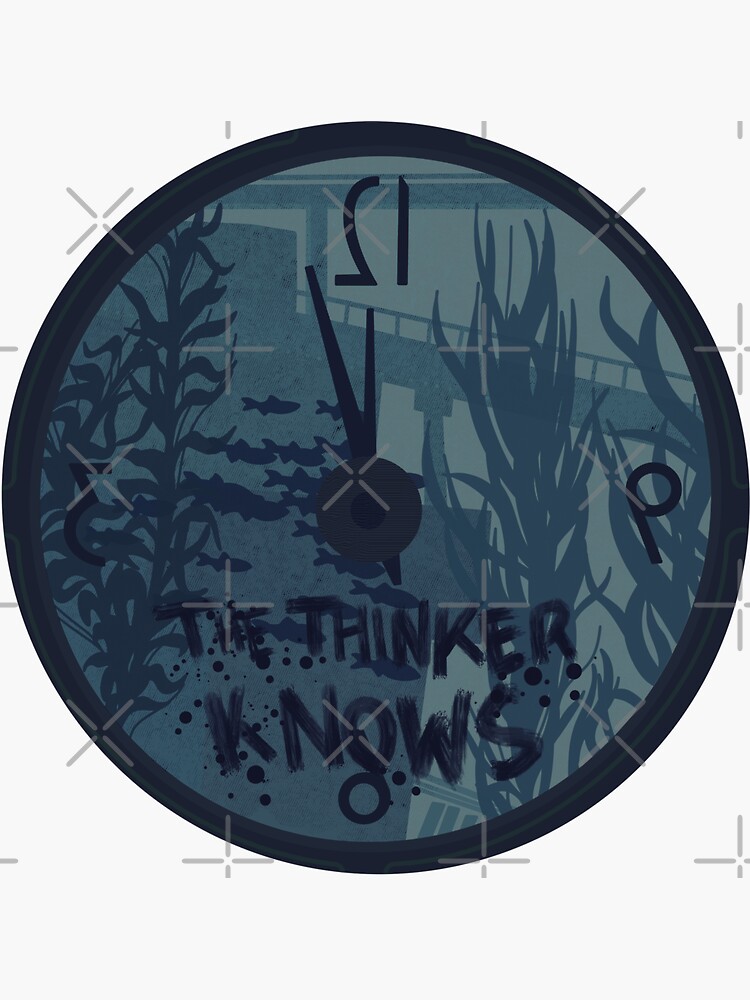 "The Thinker" Sticker by Zody1 | Redbubble