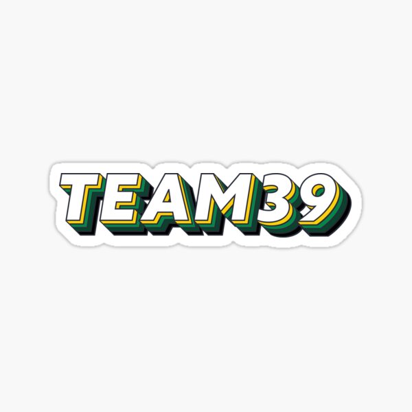 "team39" Sticker for Sale by sydchance | Redbubble