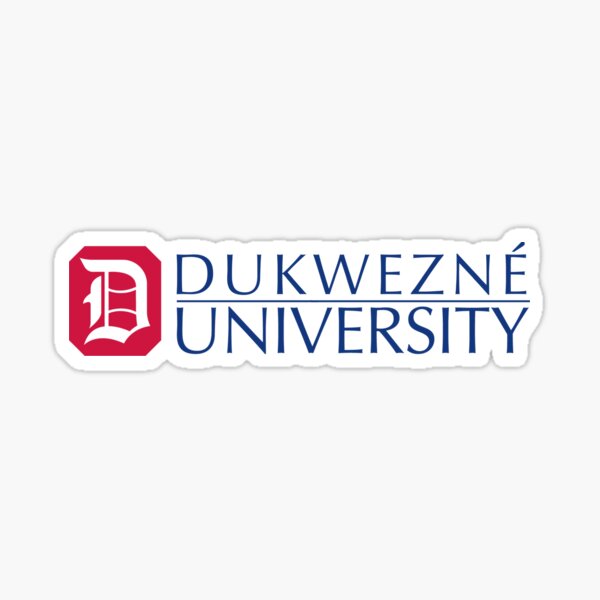 "Duquesne University Dukwezne logo" Sticker by AlisaF | Redbubble