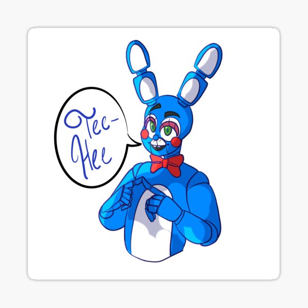 "Tee Hee Toy Bonnie" Sticker by EggrollsRppl2 | Redbubble