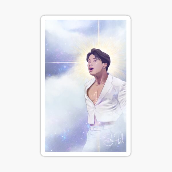 "Wonho - Wish on the Same Sky" Sticker by SeleseHuth | Redbubble