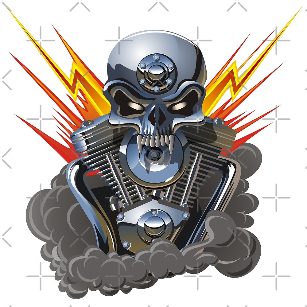 "Cartoon Motorhead" by Mechanick | Redbubble