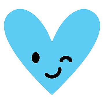 "Winking Love Heart" Sticker for Sale by AdlDisEye | Redbubble