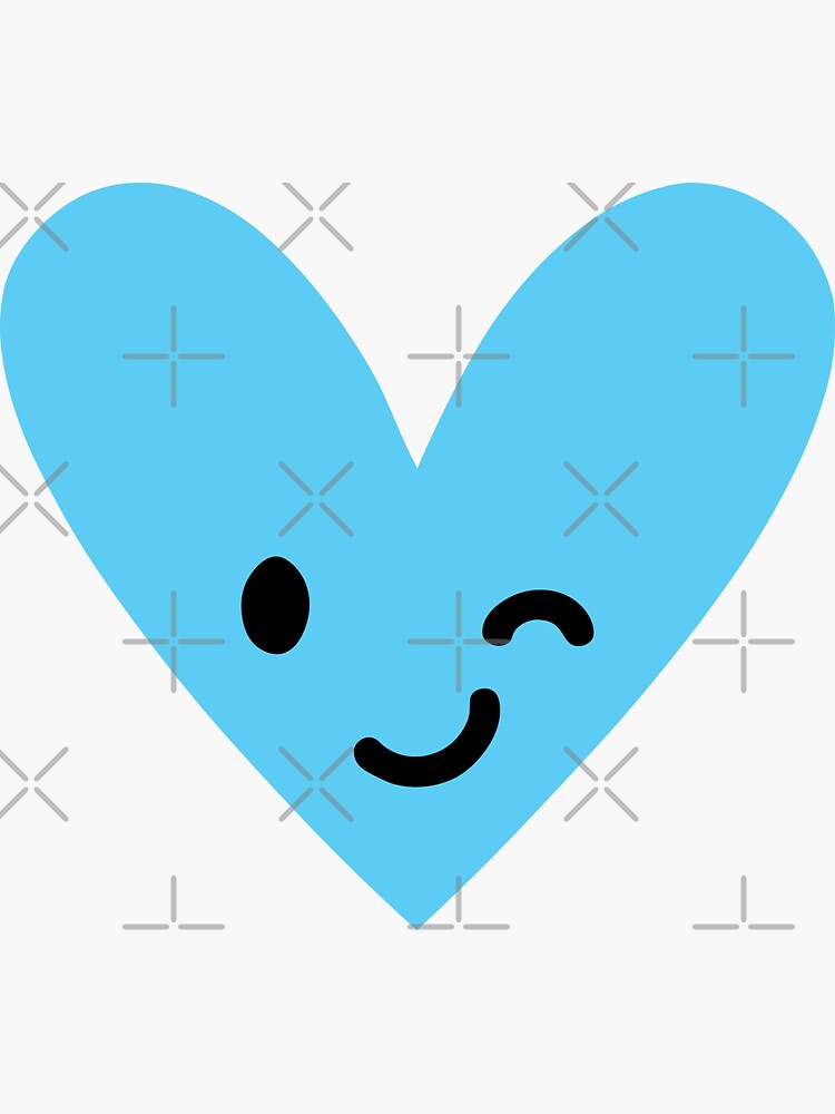 "Winking Love Heart" Sticker for Sale by AdlDisEye | Redbubble