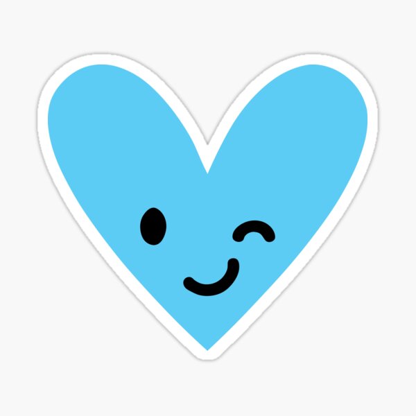 "Winking Love Heart" Sticker for Sale by AdlDisEye | Redbubble