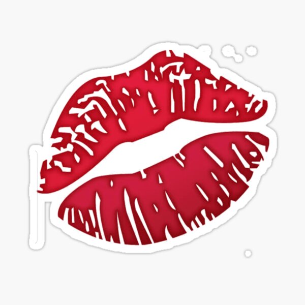 "Kisses" Sticker for Sale by moniqklopper | Redbubble