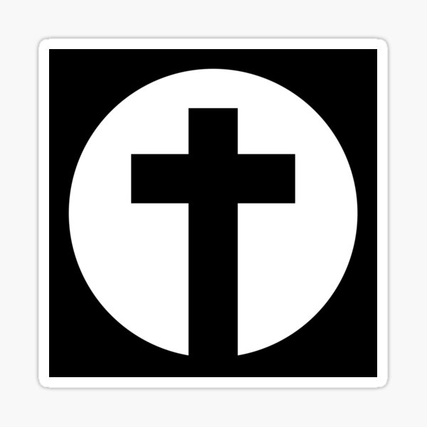 "Holy Cross" Sticker by Reethes | Redbubble